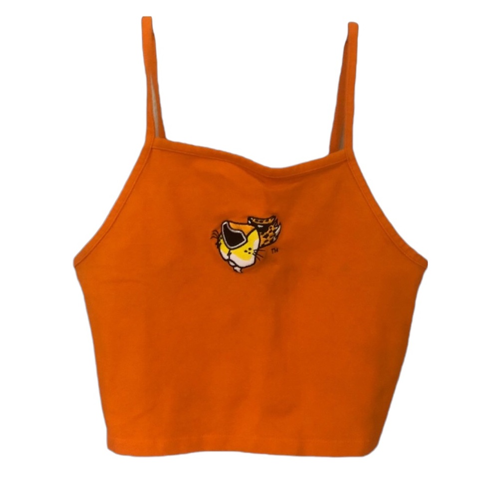 Vintage Embroidered Chester Cheetah Cheetos Crop Top,… - Gem